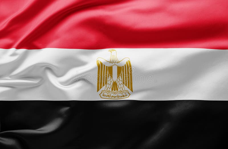 Waving National Flag of Egypt Stock Photo - Image of flag, geography ...