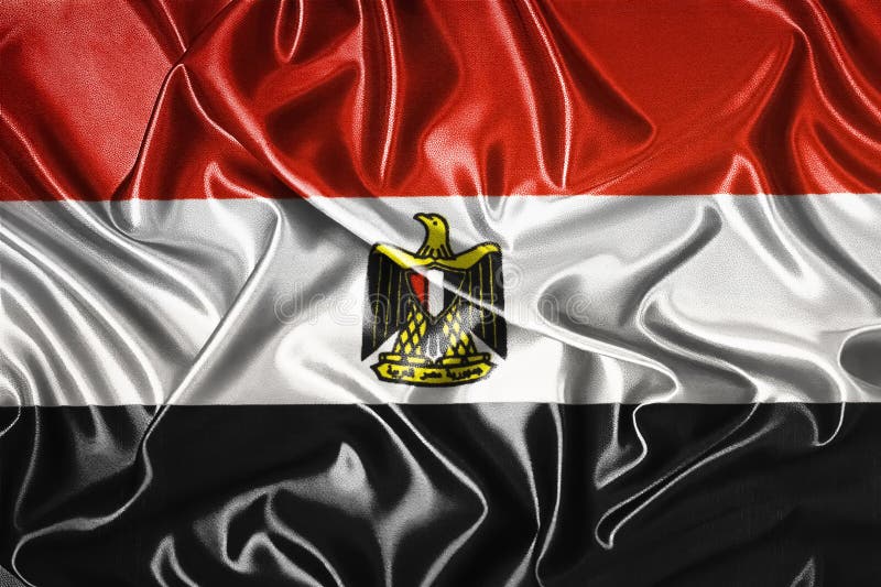 Waving National Flag of Egypt, 3D Illustration Stock Photo - Image of ...