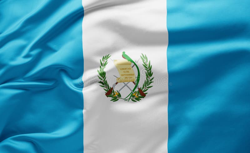 Waving National Flag of Guatemala Stock Image - Image of colors ...