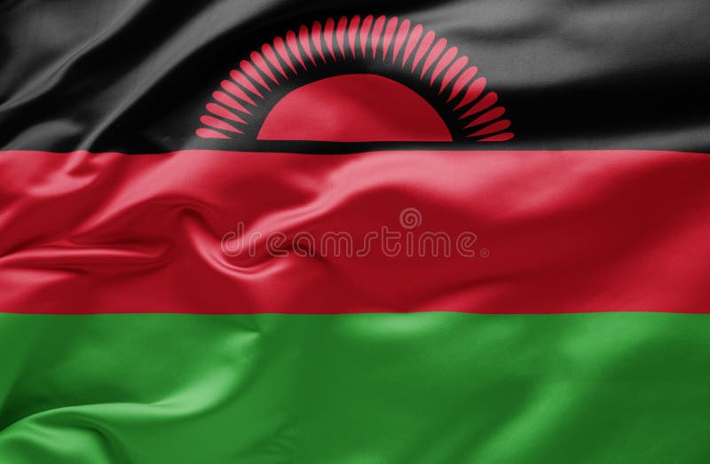 Waving National Flag of Malawi Stock Image - Image of design ...
