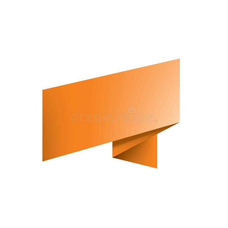 Waving the Orange Flag on a White Background Stock Vector ...