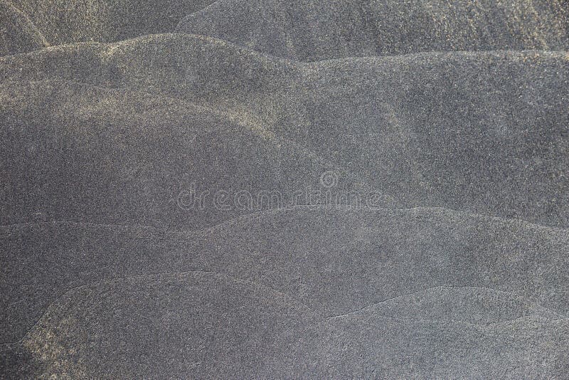 Waving Pattern on Black Sand Background, Black Sand Beach Stock Image ...