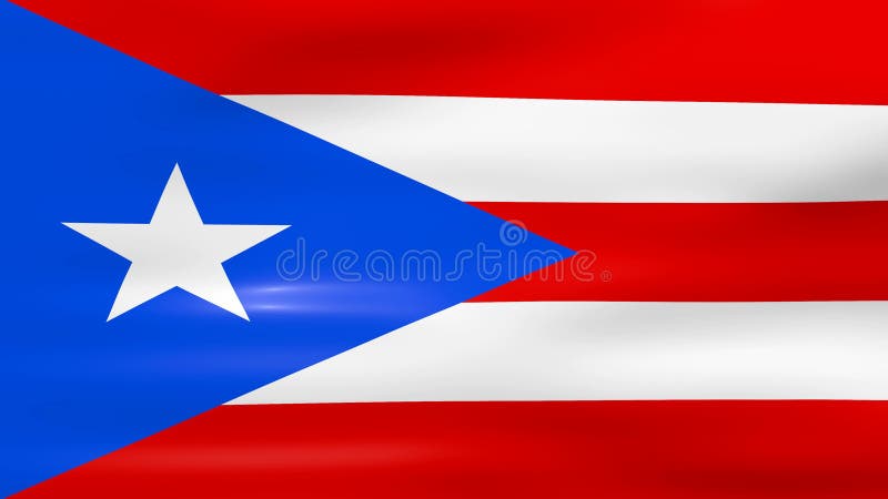 Waving Puerto Rico Flag, Ready for Seamless Loop Stock Footage - Video ...
