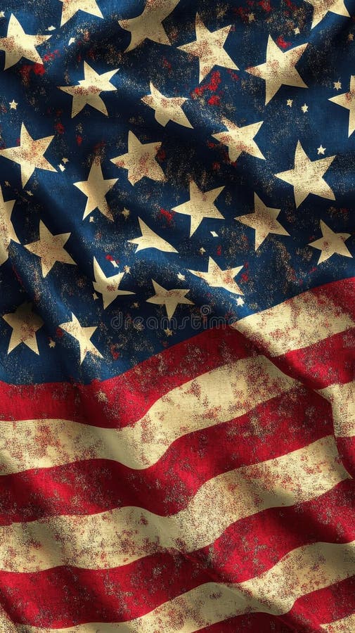Waving Stars and Stripes, an American Flag with Texture and History ...