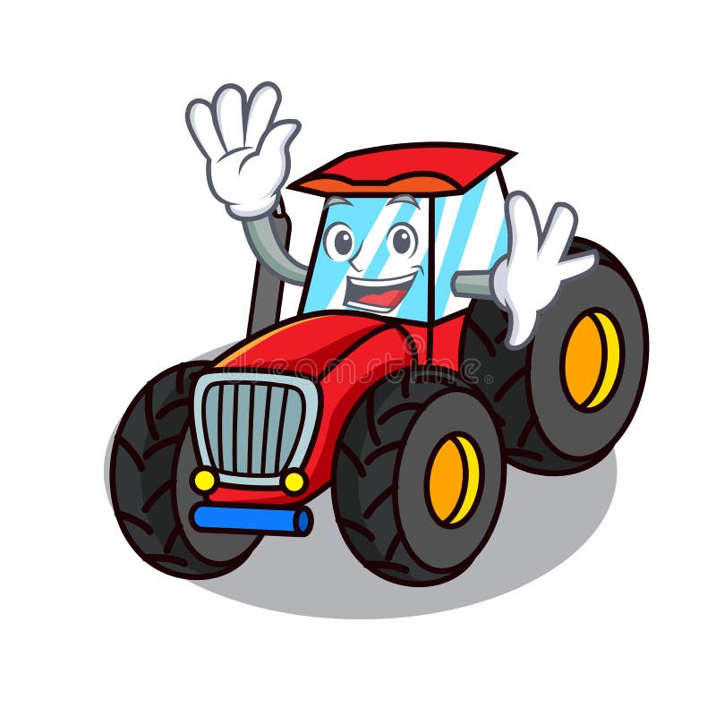 Tractor Character Cartoon Illustration Stock Vector - Illustration of ...