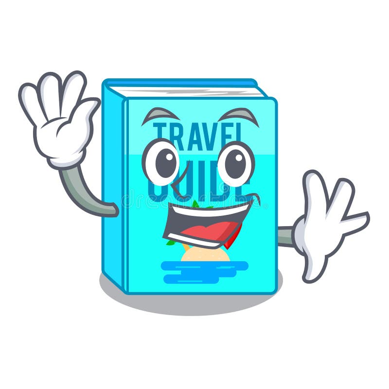 Waving Travel Guide Book Isolated in Cartoon Stock Vector ...