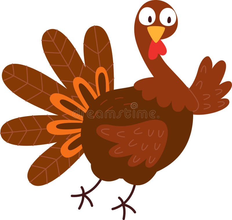 Waving Turkey Bird stock vector. Illustration of holiday - 284234427