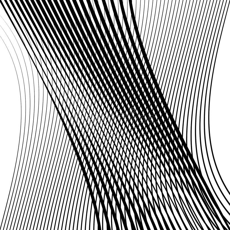 Waving, Wavy Lines Pattern. Billowy, Undulating Tangle Lines Grid,mesh ...