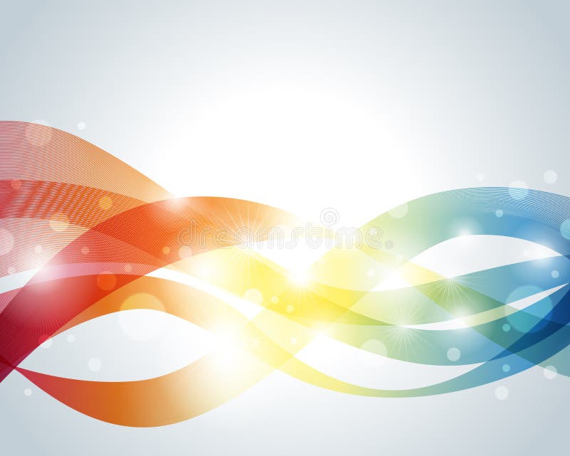 Wavy Abstract Background stock vector. Illustration of flowing - 27734555