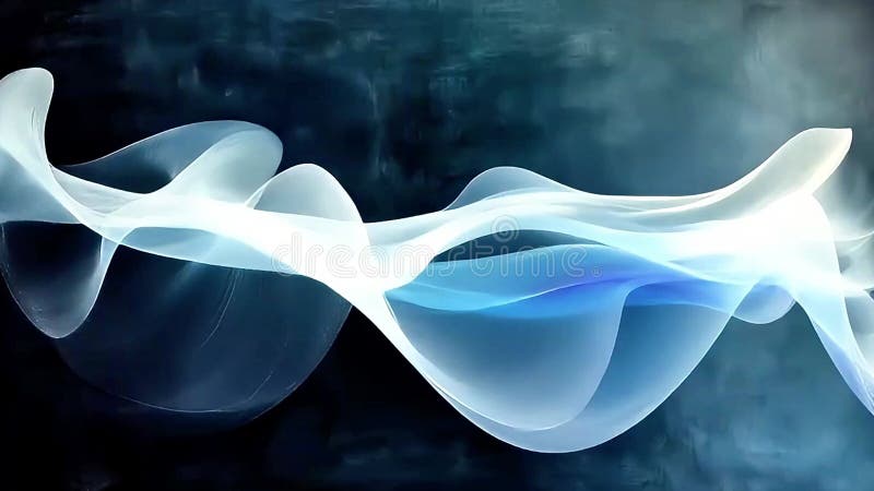Wavy Abstract Background Animation with Ethereal Smoke Effect, Modern ...