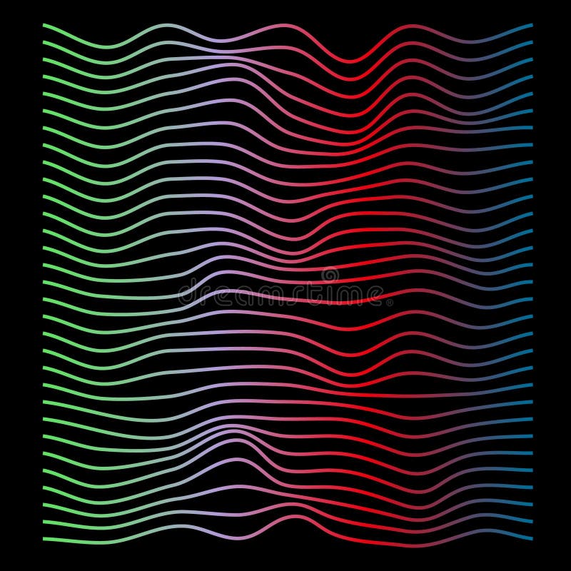 Abstract Colour Lines Background Stock Illustration - Illustration of ...