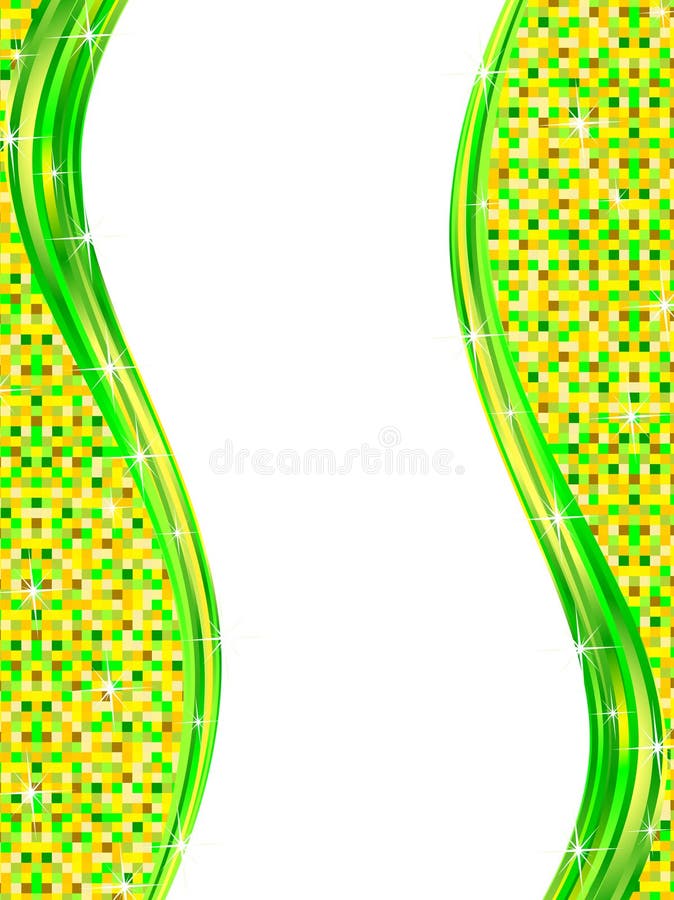 Wavy abstract frame stock vector. Illustration of design - 12789788