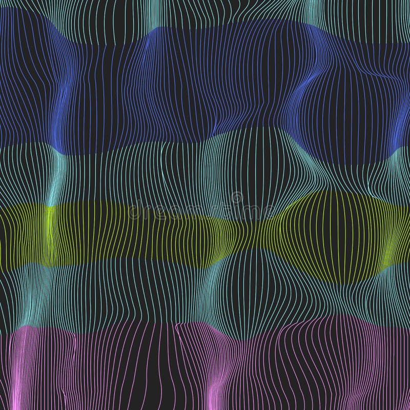 Wavy Abstract Graphic Design. Stock Illustration - Illustration of ...