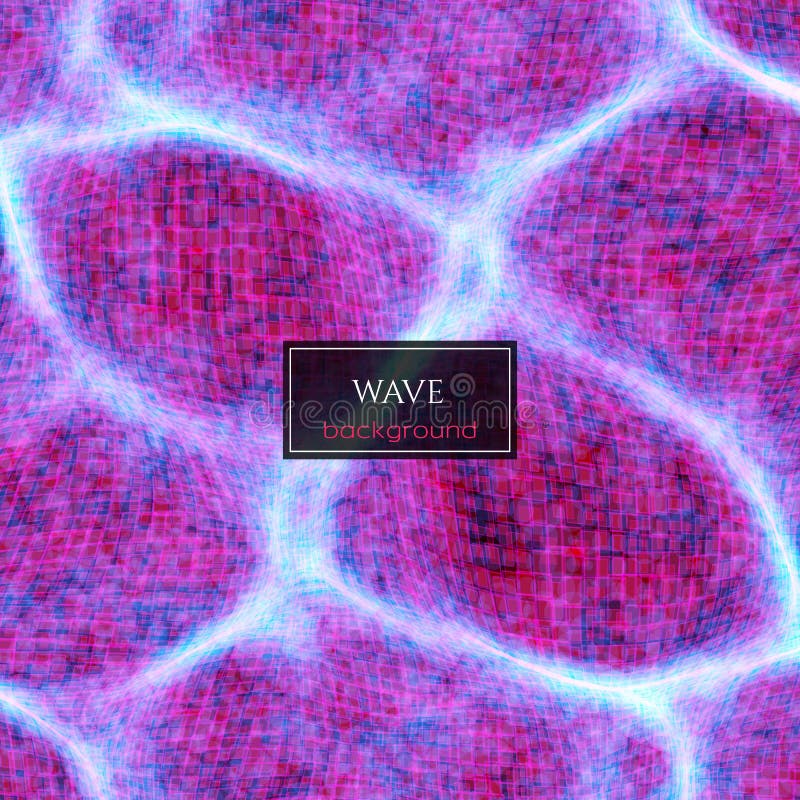 Wavy abstract illustration stock vector. Illustration of science - 88932021