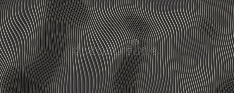 Wavy Abstract Silver Line Background Stock Illustration - Illustration ...