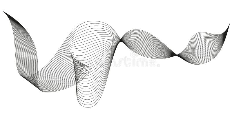 Wavy abstract stripes. stock vector. Illustration of curvy - 233970659