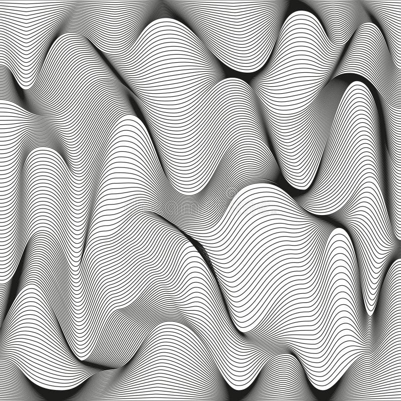 Wavy abstract stripes. stock vector. Illustration of music - 232877968