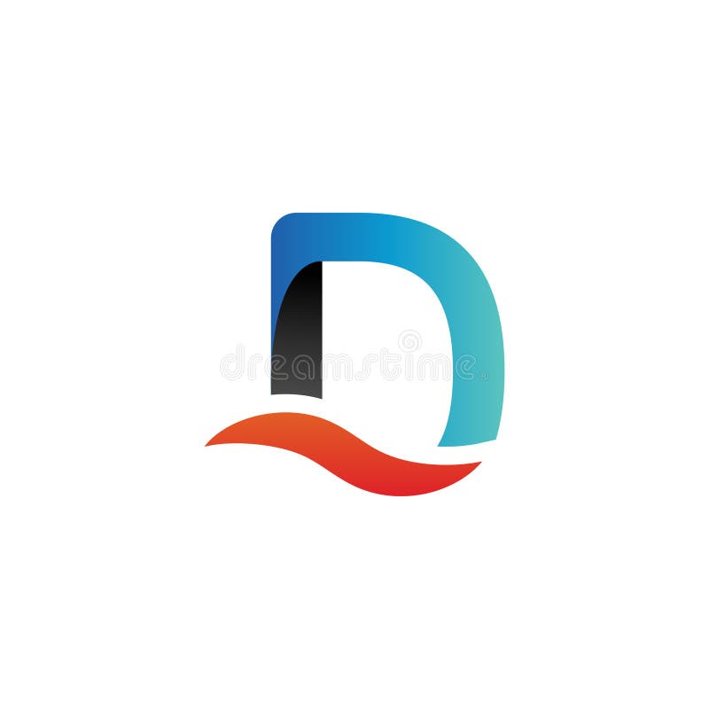 Wavy Alphabet Logo Graphic Template Vector Stock Vector - Illustration ...