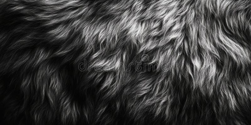 Wavy Animal Fur stock photo. Image of monochrome, white - 362846440
