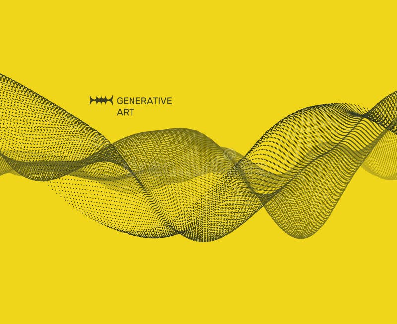 Wavy Background for Banner, Flyer, Book Cover, Poster. 3d Perspective ...