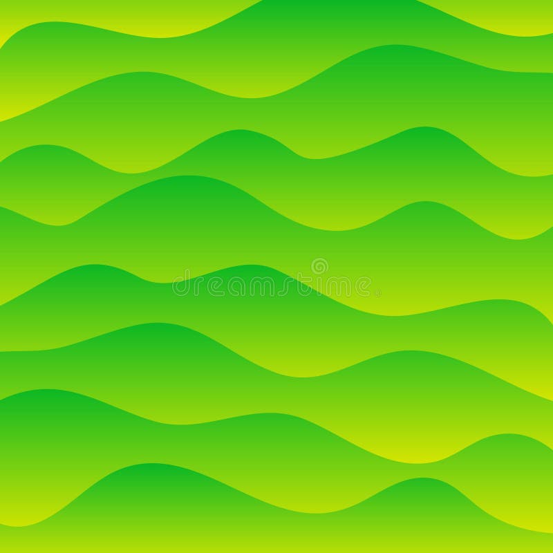 Wavy Background with Green Gradient. Vector Illustration. Stock Vector ...