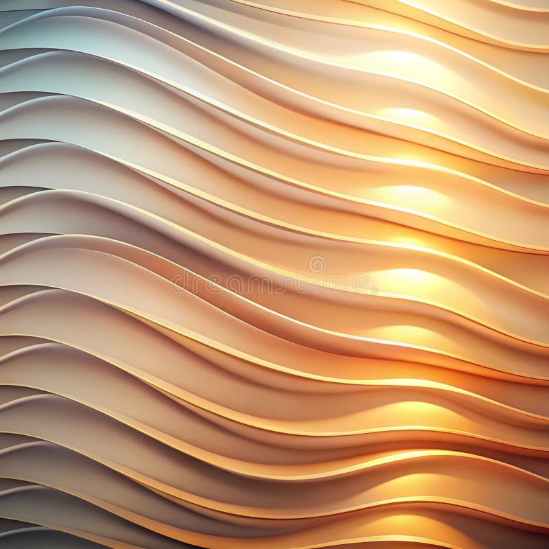 Wavy Background Layers of Curvy Light Stock Illustration - Illustration ...