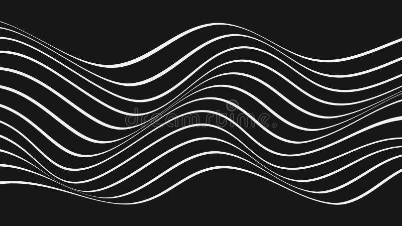 Wavy Background with Lines Pattern, Wavy Curves. Abstract Vector Wave ...