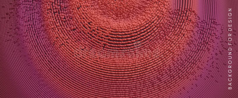 Wavy Background with Ripple Effect. 3d Vector Illustration with ...