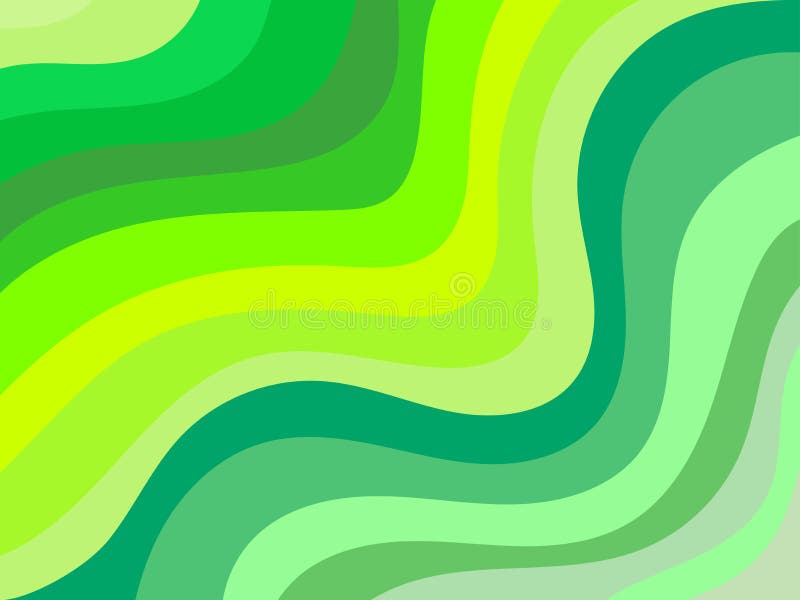 Wavy Background, Shades of Green. Vector Stock Vector - Illustration of ...
