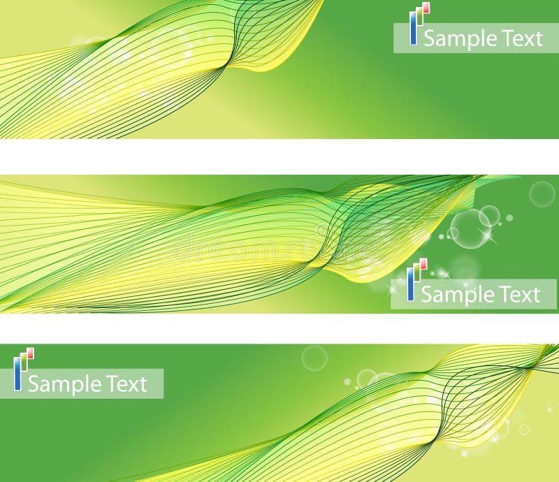 Wavy banner stock vector. Illustration of heat, graph - 6239955