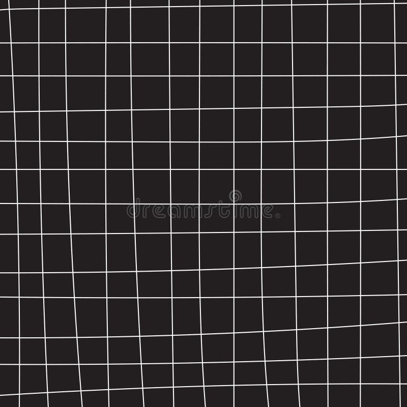 Wavy Black Grid with White Lines. Simple, Geometric Design. No Other ...