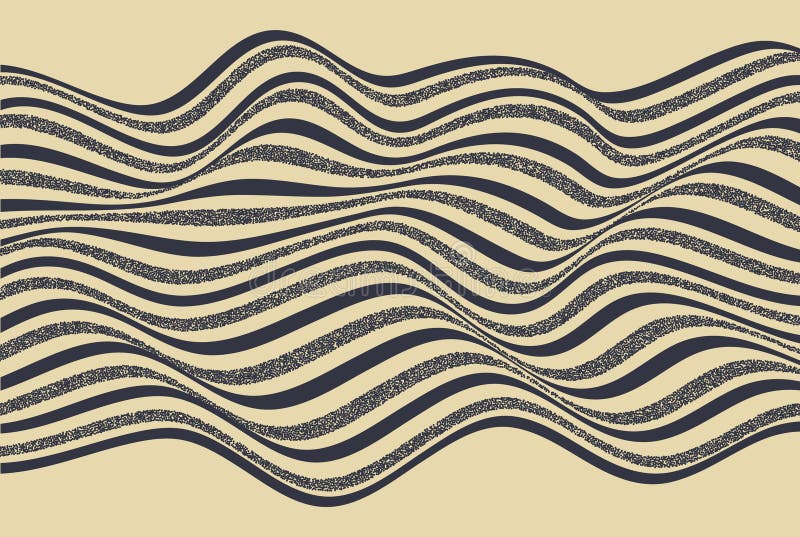 Wavy Black Lines, Abstract Wave Shape. Abstract Background. Stock ...