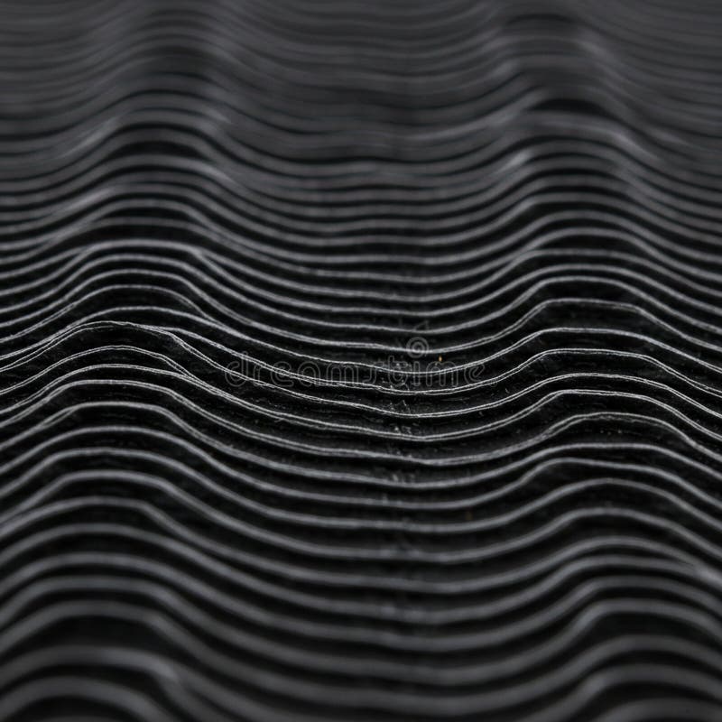 Wavy Black Ridges Form Parallel, Undulating Lines, Creating a Textured ...