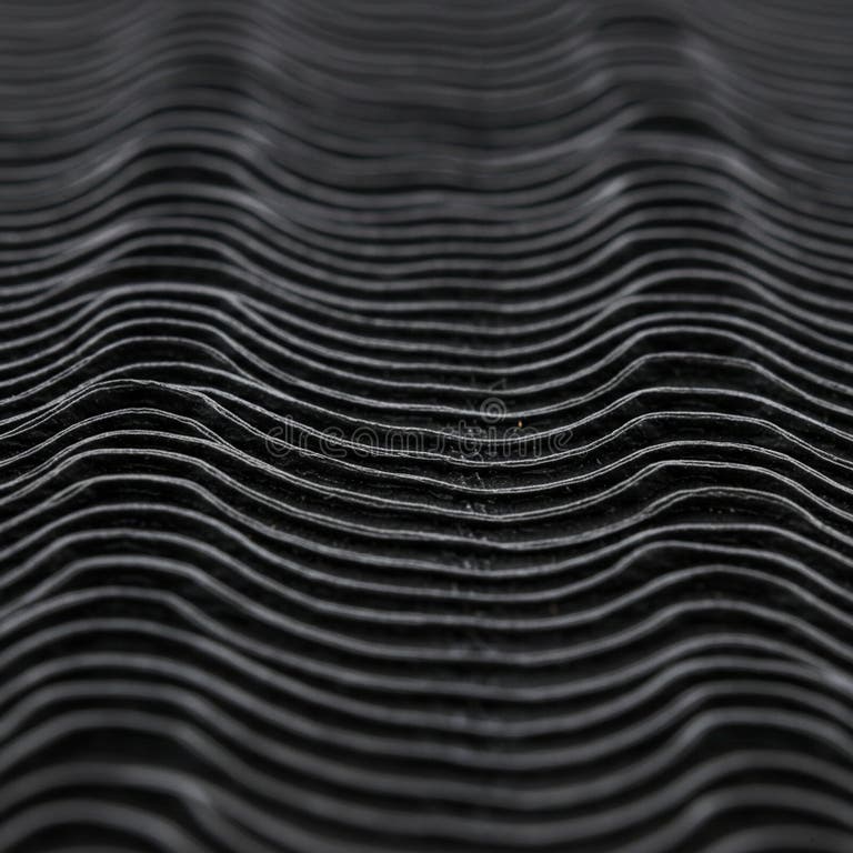 Wavy Black Ridges Form Parallel, Undulating Lines, Creating a Textured ...