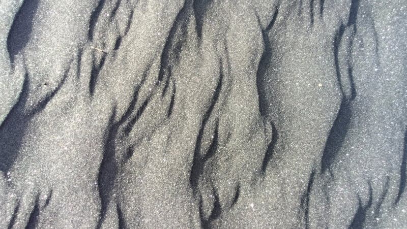 Wavy Black Sand Texture with Dark Light Stock Image - Image of wavy ...