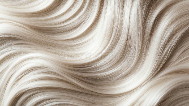 Wavy Blonde Hair Texture, Smooth Flowing Strands Stock Photo - Image of ...
