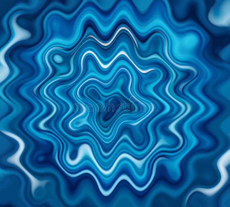 Wavy Blue Abstract Background Stock Illustration - Illustration of ...