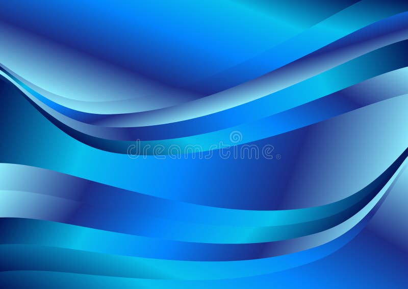 Wavy Blue Gradient Background Vector Image Stock Vector - Illustration ...