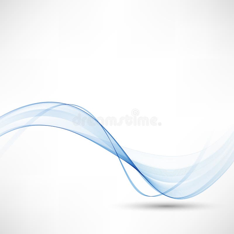 Wavy Blue Lines Forming a Wave. Stock Vector - Illustration of line ...