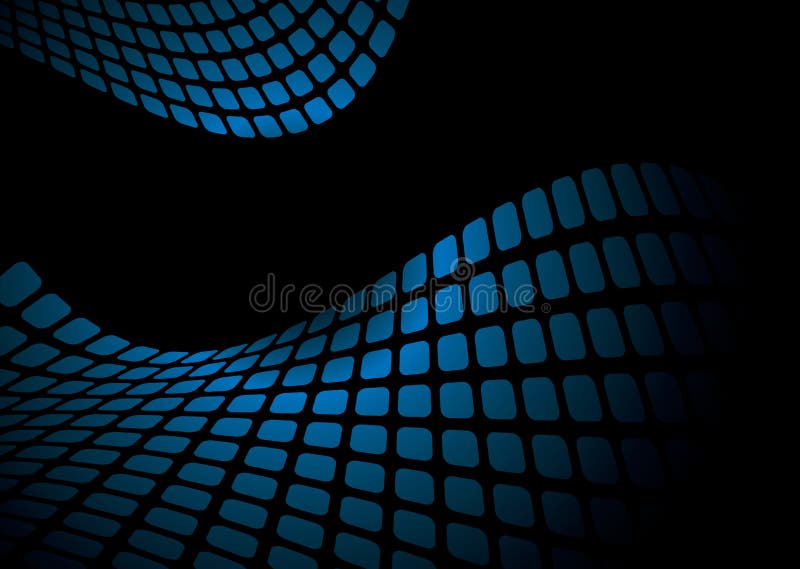 Wavy Blue Mesh Picture. Image: 9299743