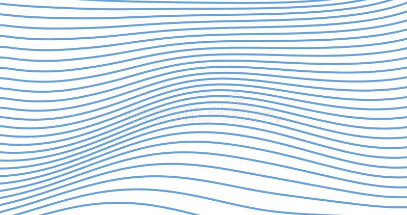 Abstract Wavy Stripes Background. Vector Illustration. Blue and White ...