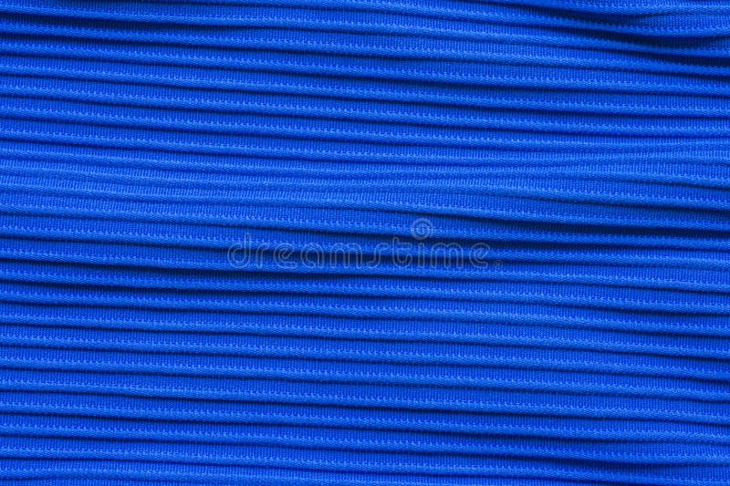 Wavy Blue Textile Material with Corrugated Texture, Full Frame ...