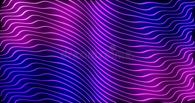 Wavy Bright Neon Abstract Gradient Lines Tech Futuristic Motion ...