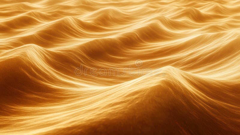 Wavy Brown Material Forms an Abstract Large Mass with Intricate ...