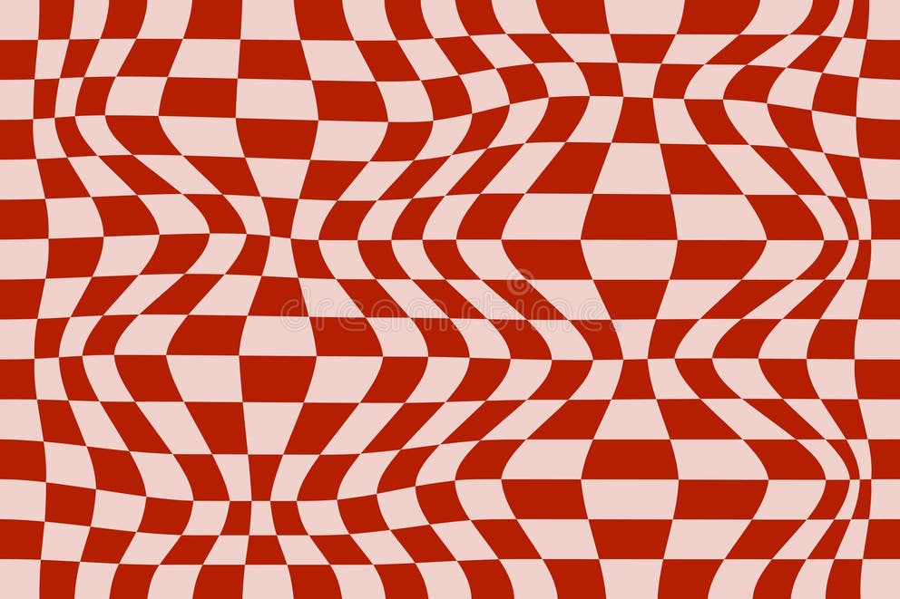 Wavy Checkered Pattern, Wave Cover Design Background. Abstract Optical ...