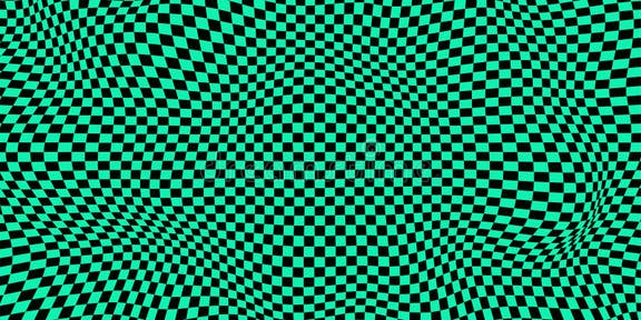 Wavy Chess Board on Green Background. Chessboard Concept. Wave ...
