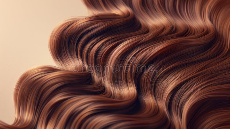 The Luxurious Wavy Locks.AI Generated Image Stock Image - Image of ...