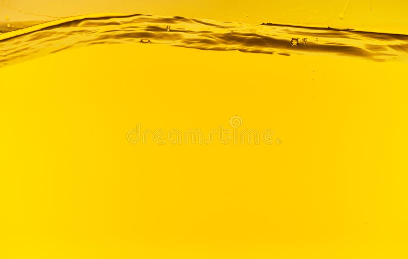 Wavy Clear Deep Water on Yellow Bright Background. Stock Image - Image ...