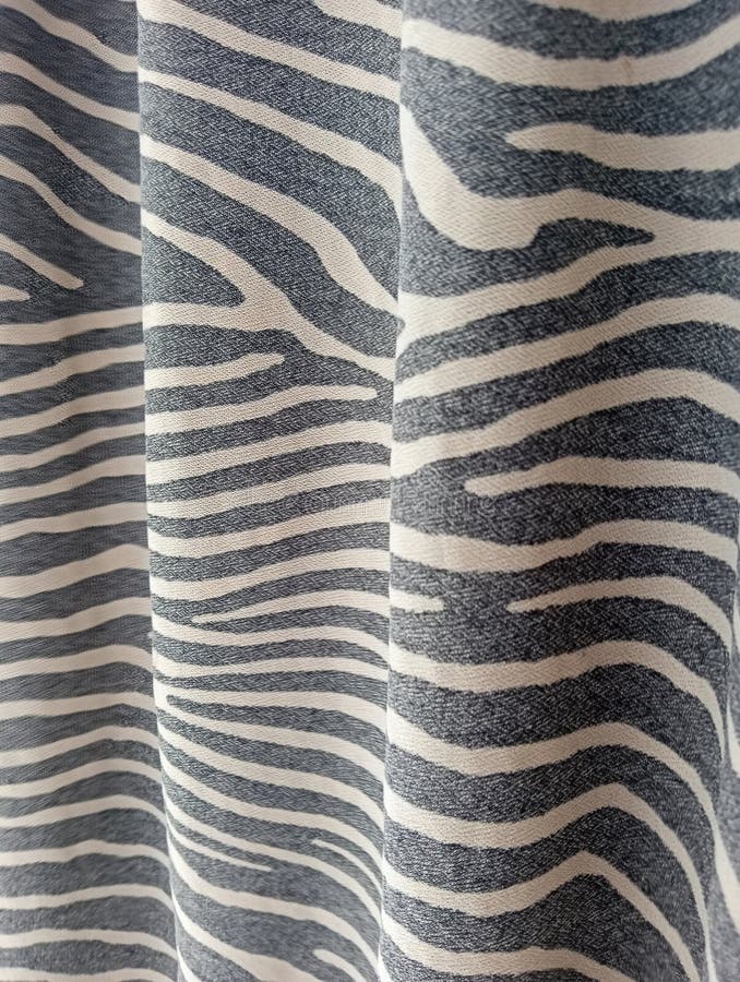 Wavy Cloth Texture Hanging in Black and White Stock Photo - Image of ...