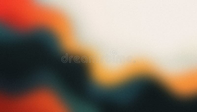 Wavy Colorful Gradient Background with Abstract Curved Layers in Orange ...